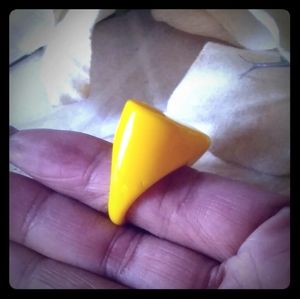 Vintage | Jewelry | Vintage Chunky Heartshaped Lucite Ring | Poshmark